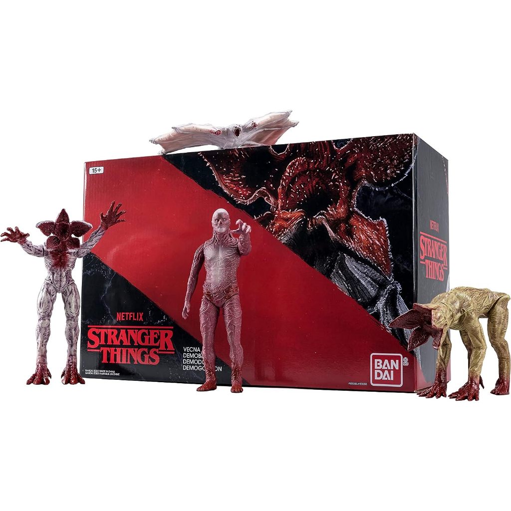 Bandai, Stranger Things, 7” Bloody Vecna, Demogorgon, Demodog ...