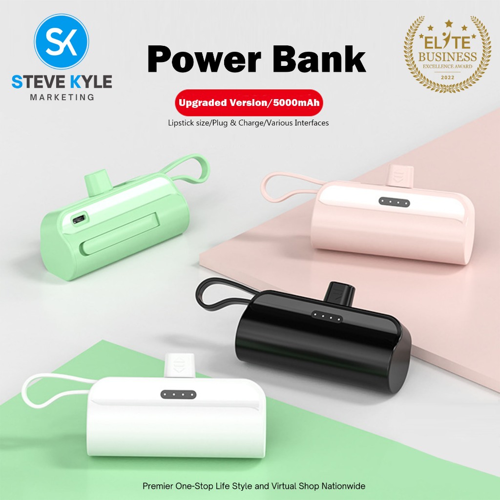 Portable Mini Power Bank Charger for USB C Android Device (Direct ...