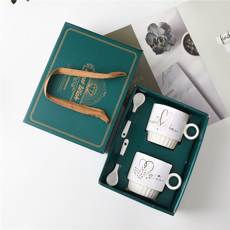 Mug Ceramic Cup Couple Cup Set Coffee Cup Gift Set/Wedding Souvenirs ...