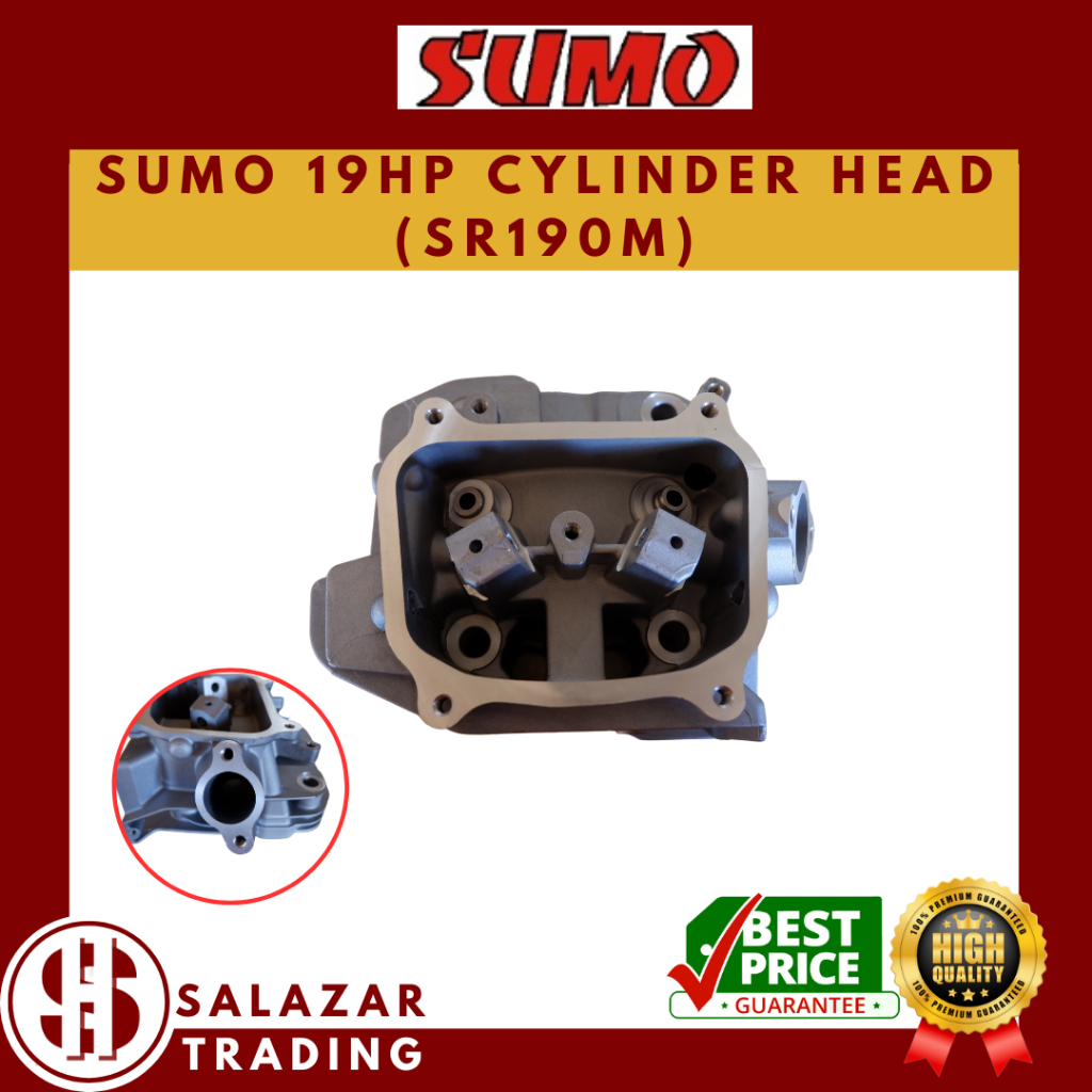 SUMO CYLINDER HEAD ASSY SUMO RACING SR190M - 19HP GASOLINE ENGINE ...