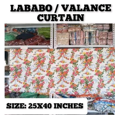 Sink/Lababo Curtain Geena Fabric (25"x40") | Shopee Philippines
