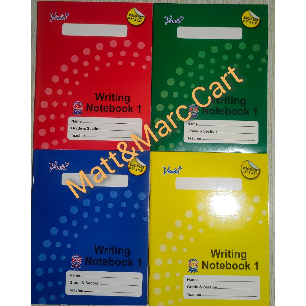 VANDA K12 Writing Notebook 1 bigger size spacing SOLD PER PIECE ...