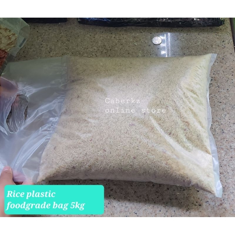 Plastic for repack Ricebag 500pcs good 5kilos | Shopee Philippines