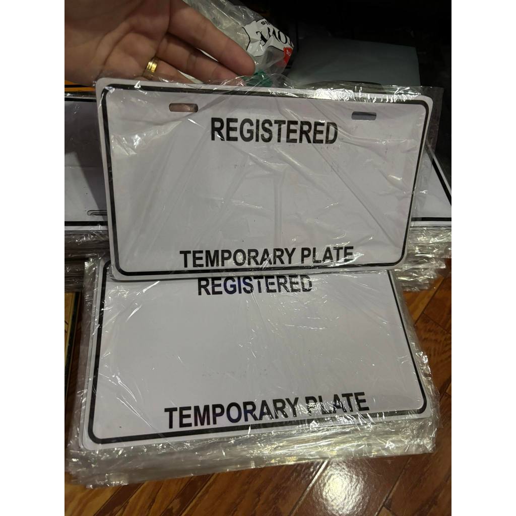 NEW SIZE temporary plate for motorcycle | Shopee Philippines