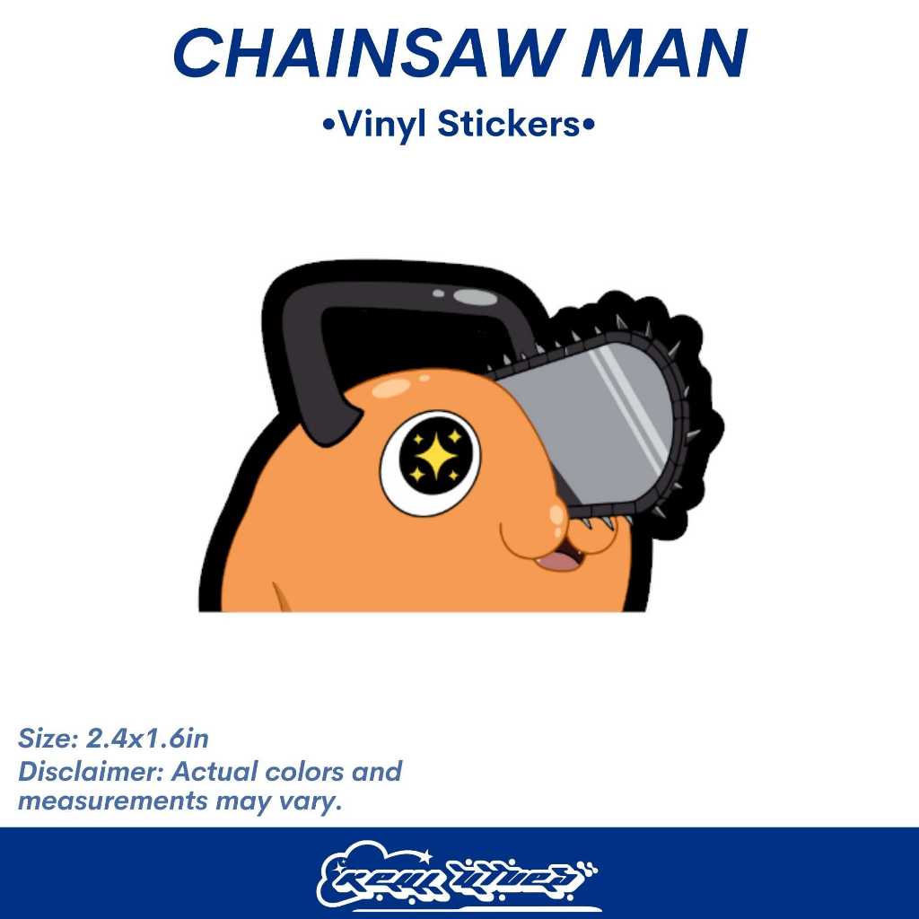 Chainsaw Man Pochita sticker anime Vinyl Stickers WATERPROOF | Shopee ...