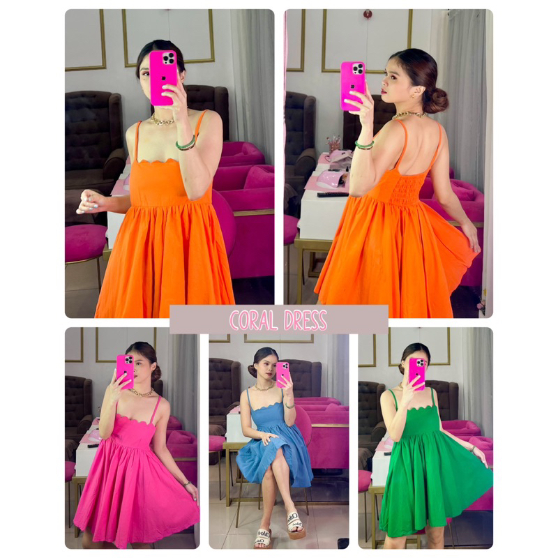 PBC CORAL DRESS (Cotton Linen) | Shopee Philippines