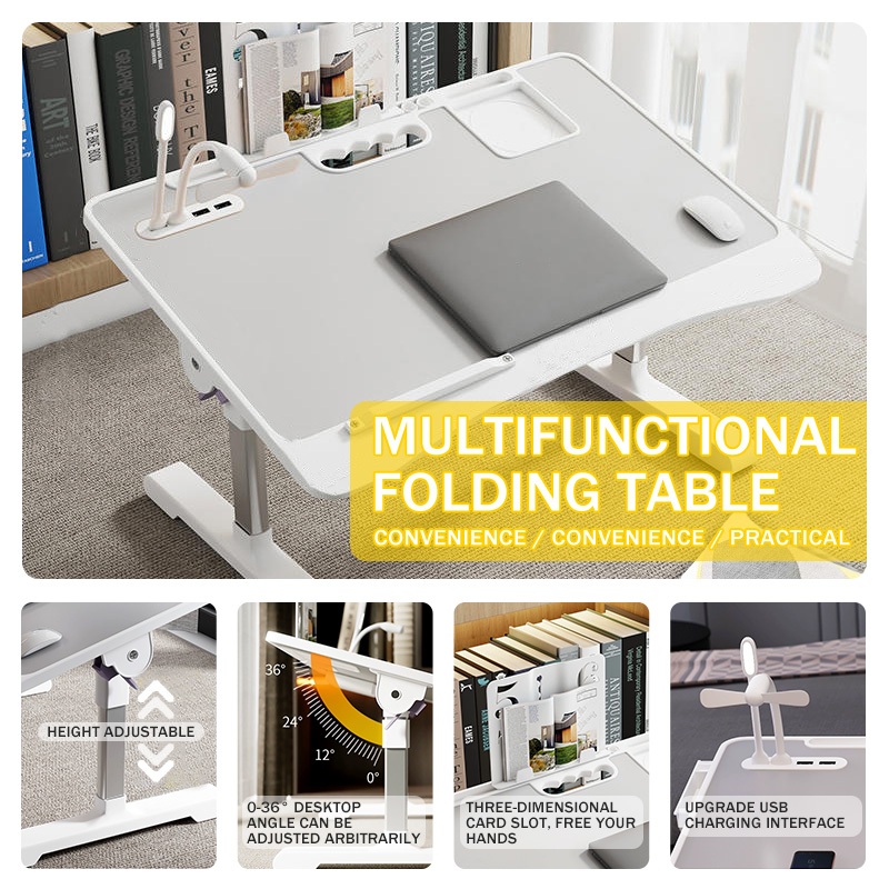 COD Bedroom Lazy Table Folding Computer Desk Student Dormitory Study ...