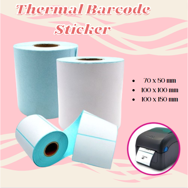 Thermal Sticker Paper Barcode (3sizes) Airwaybill Sticker | Shopee ...