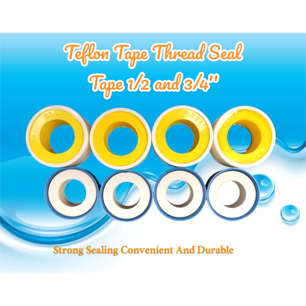 Heavy-duty Teflon Tape 1/2", 3/4" PTFE Seal Tape Water Pipe Thread ...