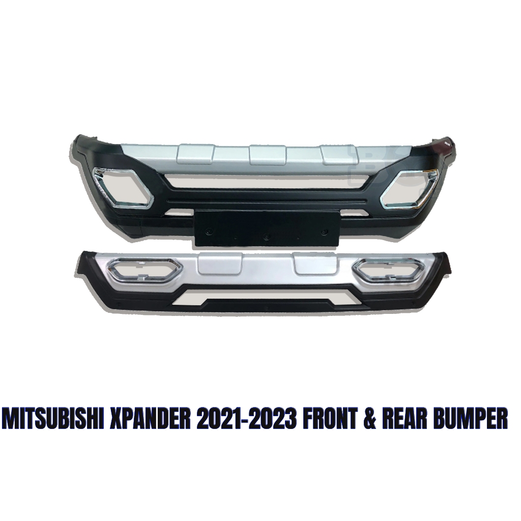 MITSUBISHI XPANDER 2021-2023 FRONT AND REAR BUMPER NUDGE BLACK SILVER ...