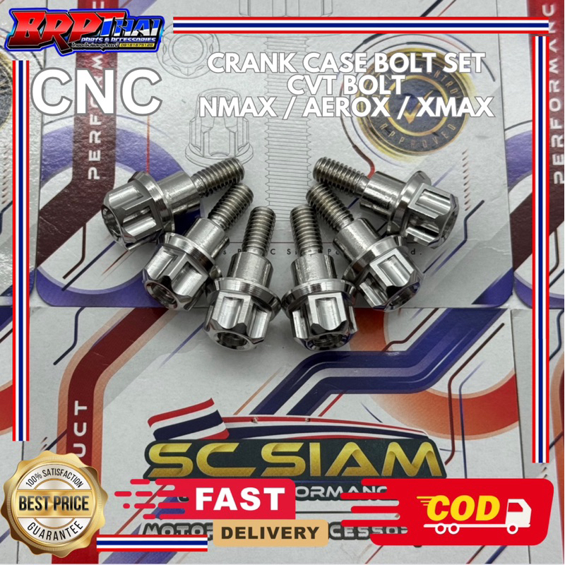 SC CIAM CNC CVT BOLT SET NMAX / AEROX / XMAX | Shopee Philippines