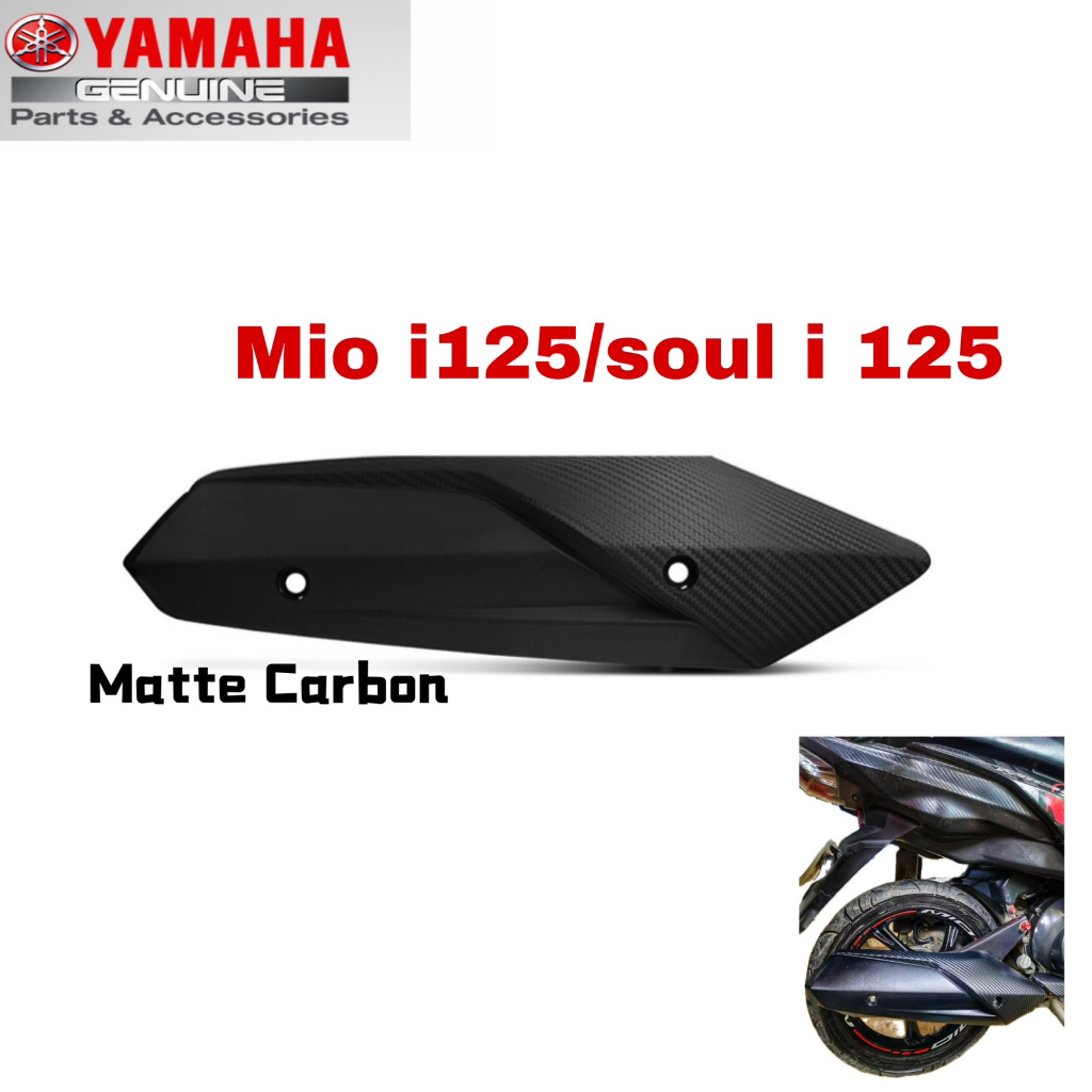 Muffler Cover Carbon MIO I 125 yamaha | Shopee Philippines