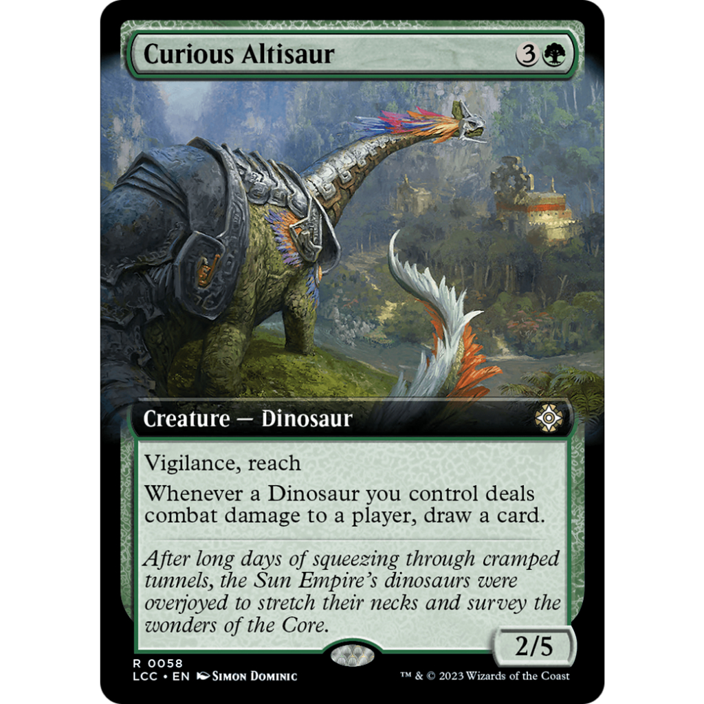 Curious-Altisaur lcc-58 MTG Top Ratings Proxy (sticker is already on ...