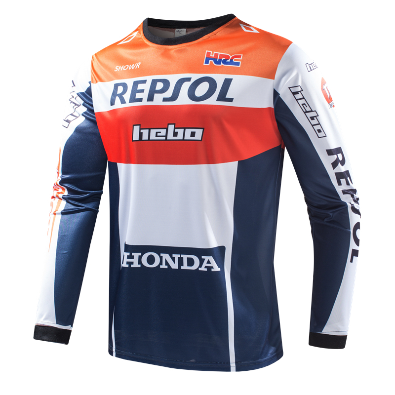 HONDA Motorcycle Shirt cycling jersey mens bike Racing for men sports ...