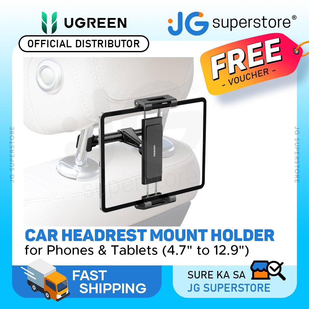 UGREEN 360° Adjustable Universal Headrest Mount Car Seat 4.7" to 12.9 ...