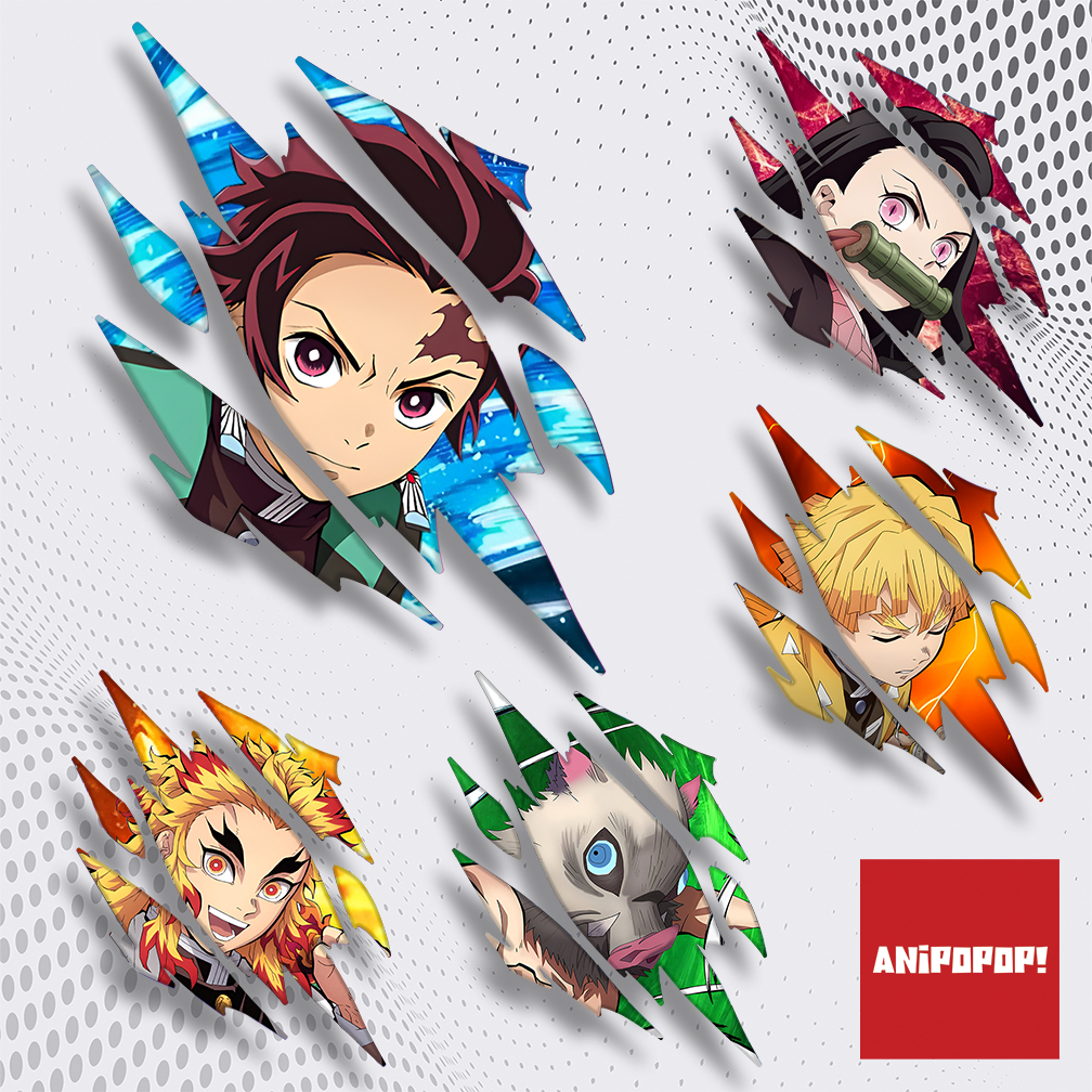 [FREE GIFT!] Demon Slayer: Kimetsu no Yaiba Waterproof Scratch Anime ...