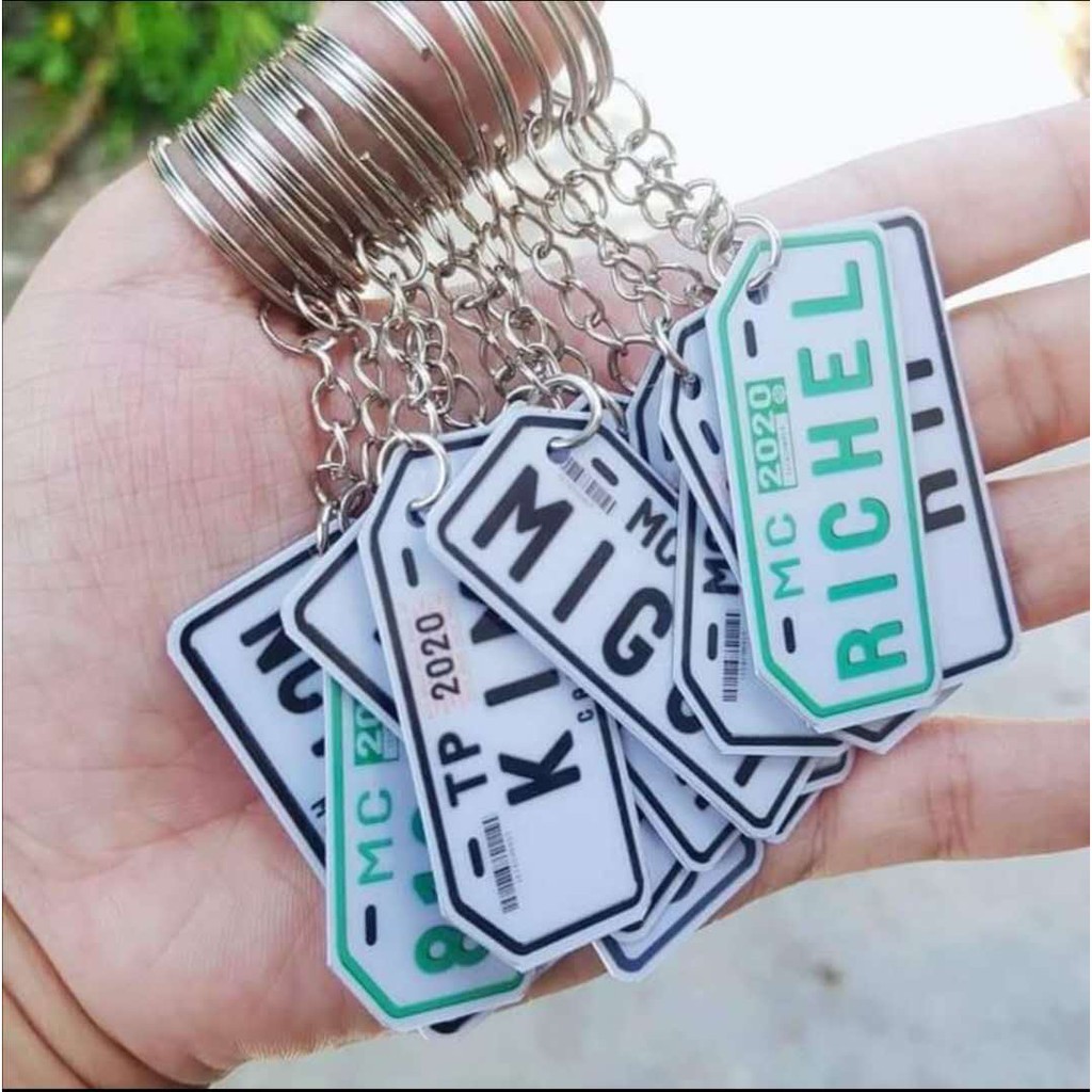 Chelzy Graphics Design Services, Plate Number Personalized Keychain ...