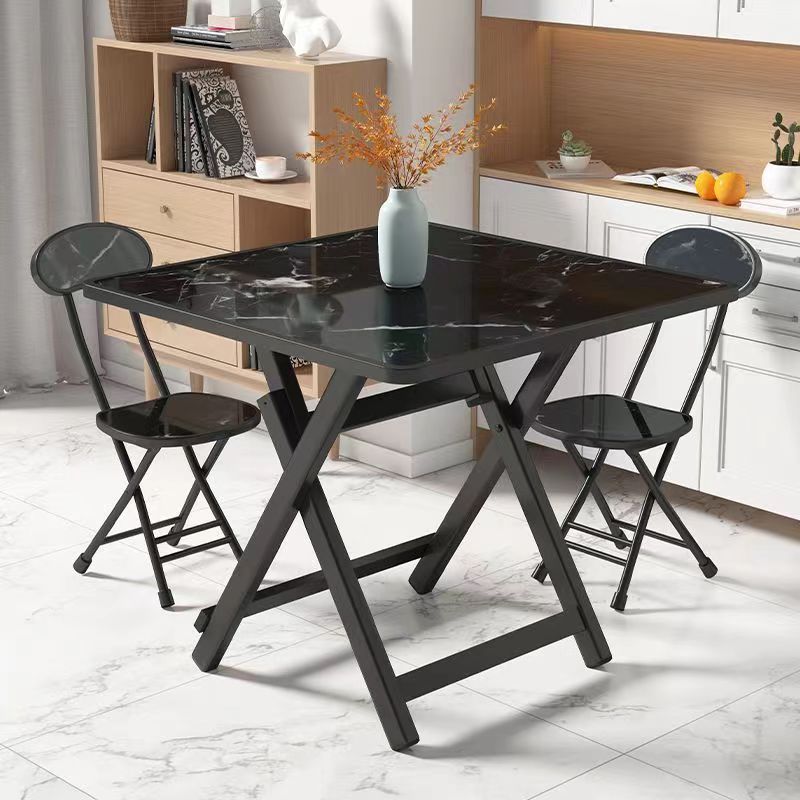 Folding Table Family Simple Dining Table New Edge Square Table Outdoor ...