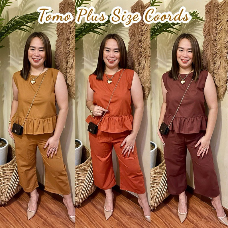 TOMO PLUS SIZE COORDS WITH POCKETS | RITCHROXRTWSHOP | Shopee Philippines