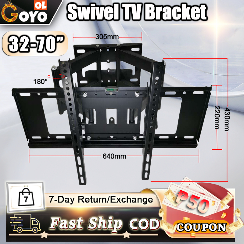6 Arms TV Mount 26-55 / 32-70 inch Screen For TV Swivel Tilt Mount ...
