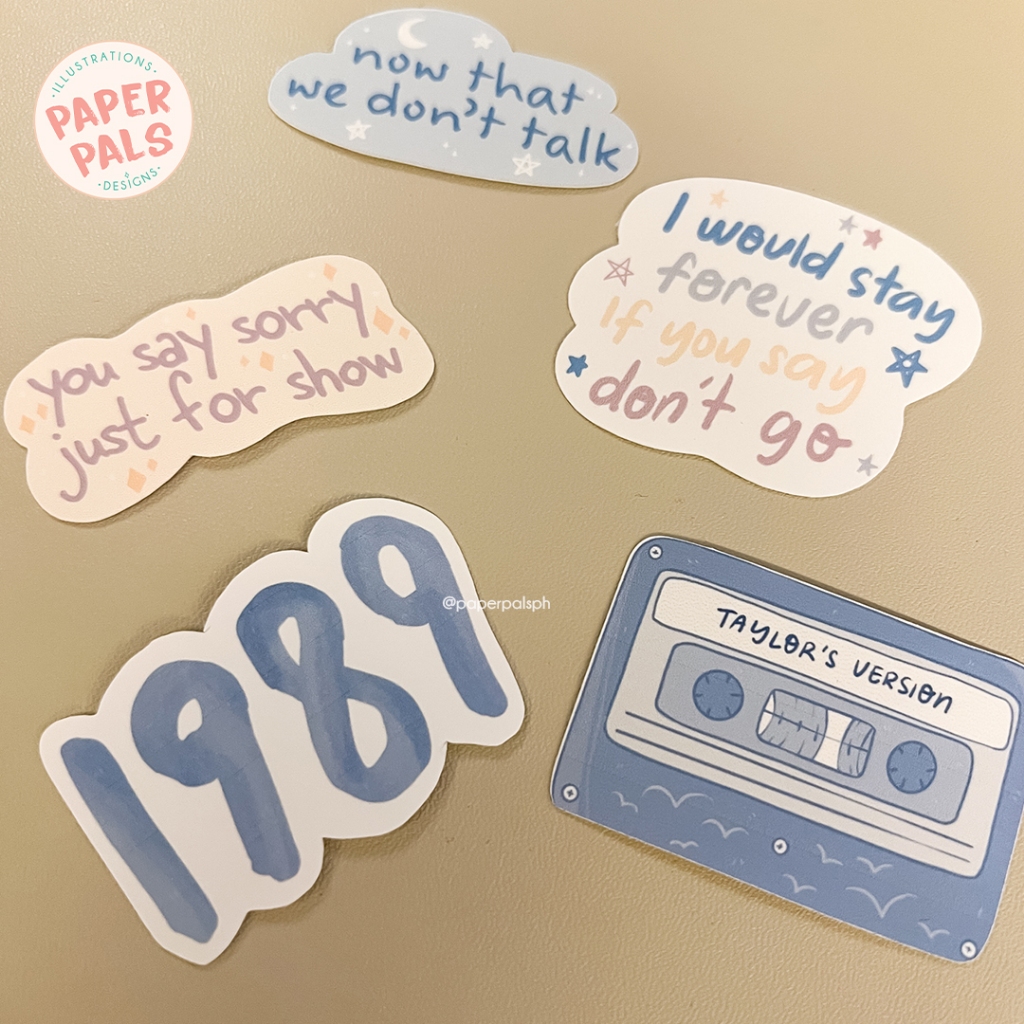 1989 Era Taylor Swift Lyrics Stickers, Taylor Swift Stickers, Swiftie ...