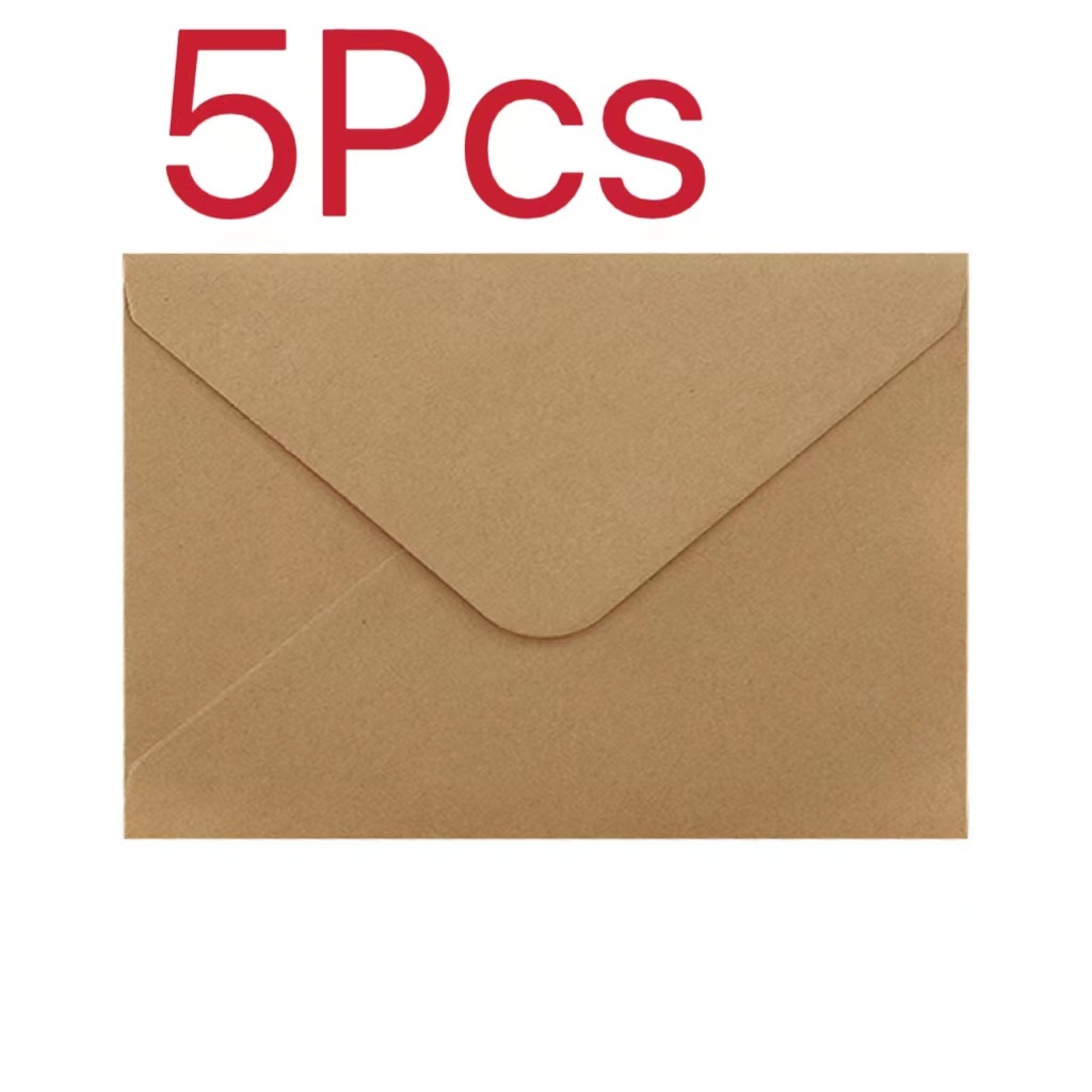 5Pcs ! ins cowhide paper mini envelope (Size:10.5×7cm) | Shopee Philippines