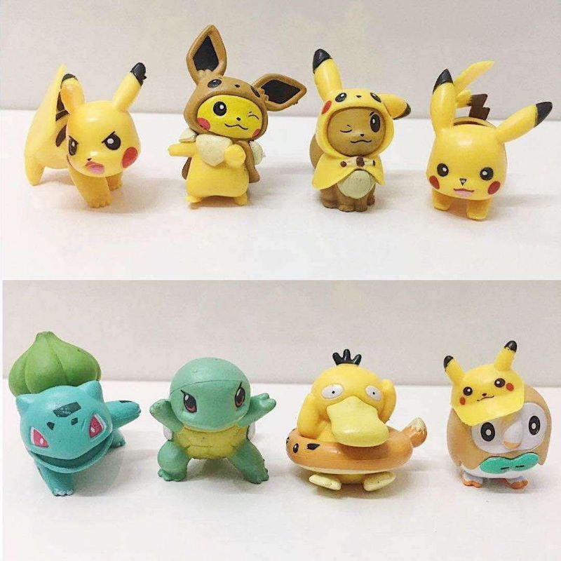 mini Pokemon figure, 8pcs set | Shopee Philippines