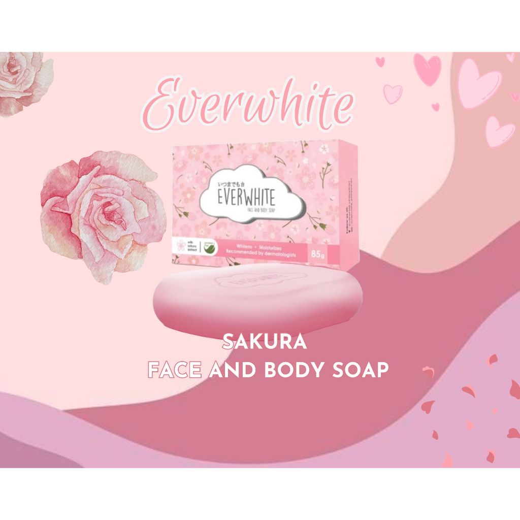 Bundle of 3 - Everwhite Sakura Face and Body Soap | Shopee Philippines