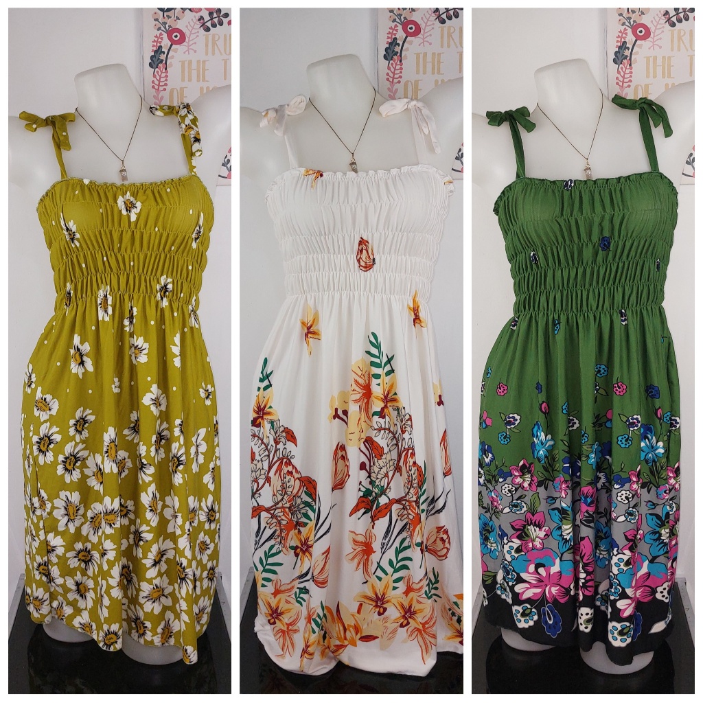 MINI DRESS /SEXY DASTER / SMOCKED | Shopee Philippines