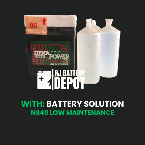 LOW MAINTENANCE NS40 Dyna Power Battery (WITH SOLUTION) | Shopee Philippines