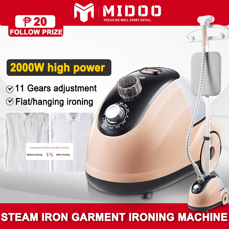 MIDOO Handheld Garment Steamer Vertical Ironing Machine 2in1 Garment ...