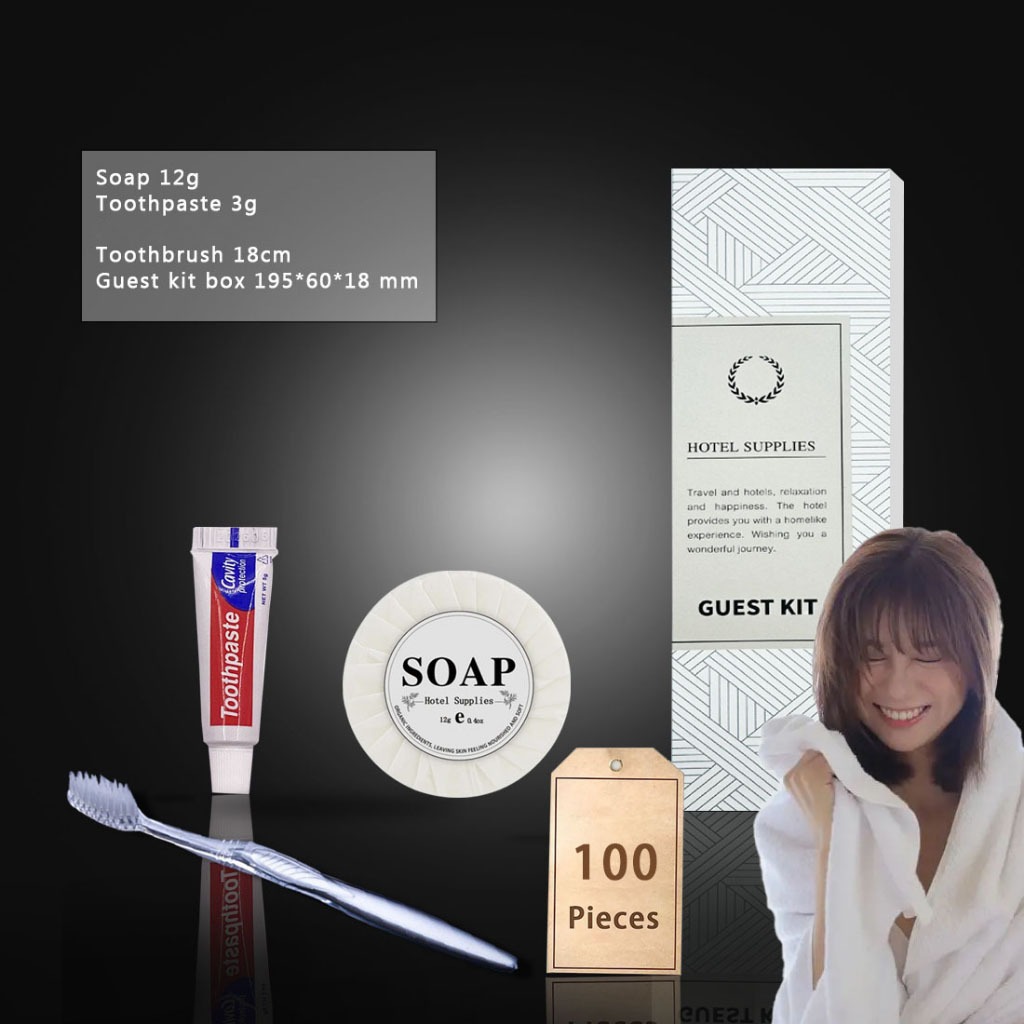 Travel Kit Guest Kit Hotel Kit Toiletries 4 in 1 with Toothpaste Soap ...