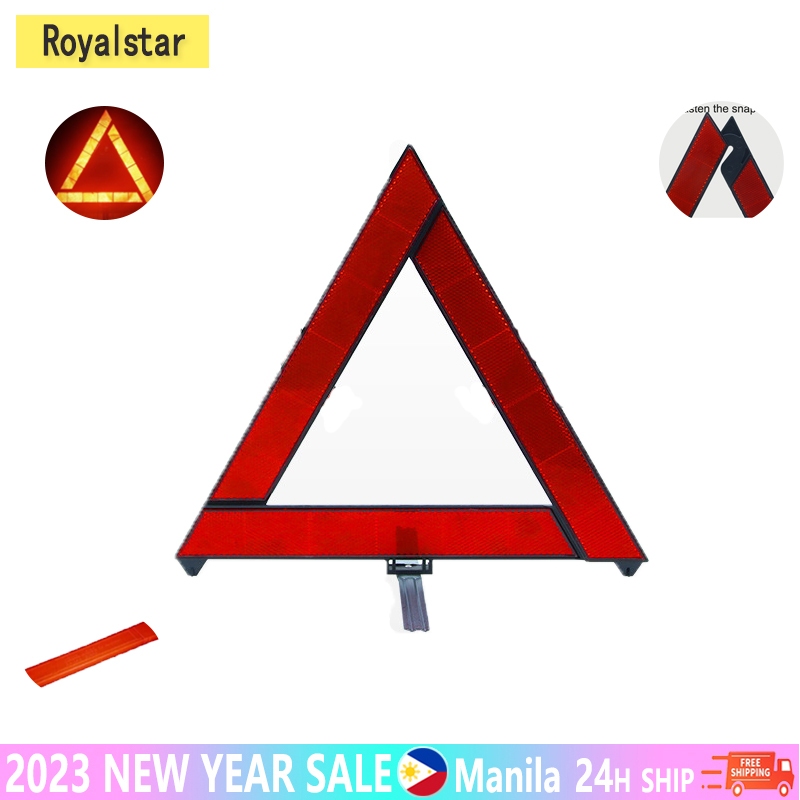 Triangle Breakdown Warning Car Tripod Red Reflective Folded Stop Sign ...