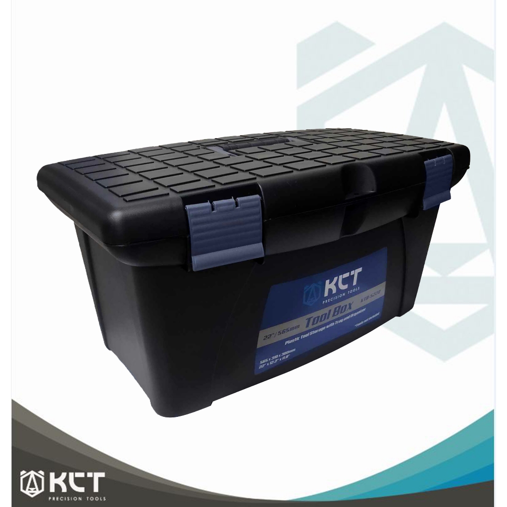 KCT Auto Box Tool Box 22"/565mm (56.5 x 31 x 30 cm) Durable Plastic ...