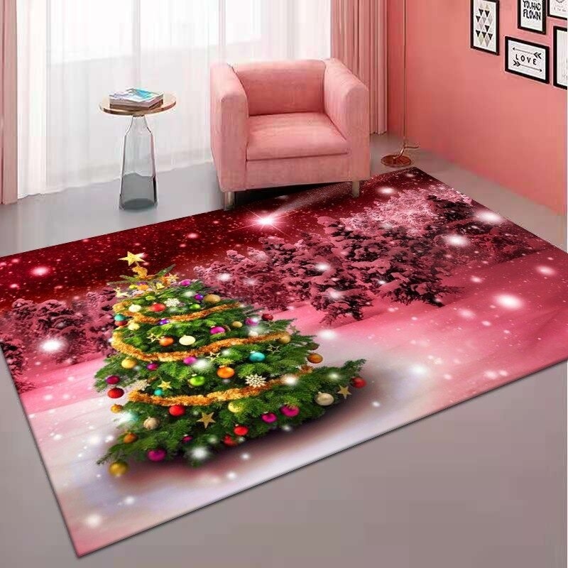 【Carpet】100x160cm 150x180cm Christmas Carpet Living room sofa carpet ...