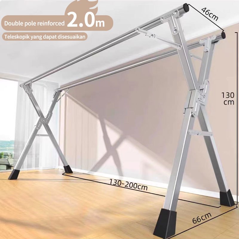 Foldable Sampayan Stainless Steel Clothes Rack Laundry Drying Rack ...