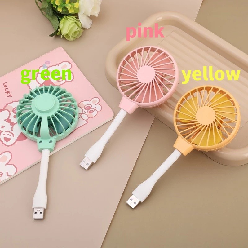COLOR Portable Plugin USB Mute Fan Handheld Removable Flexible Fan For ...
