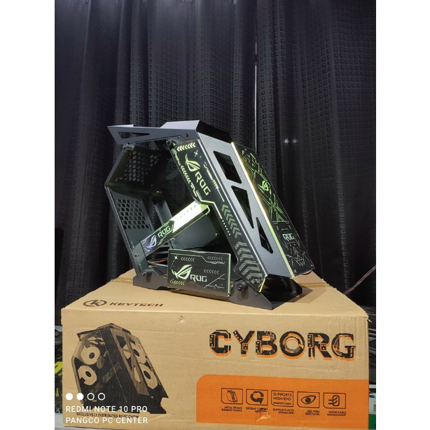 Cyborg Rog Gaming Case w/ Light Panel Black Bnew Gaming Computer Casing ...