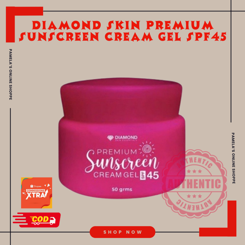 Diamond Skin Sunscreen Gel Cream 50gms SPF45 | Shopee Philippines