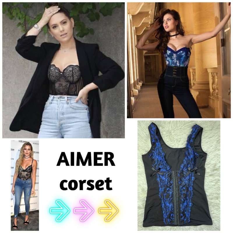 branded AIMER corset lingerie sexy bar outfit bodyshaper underwear bra ...