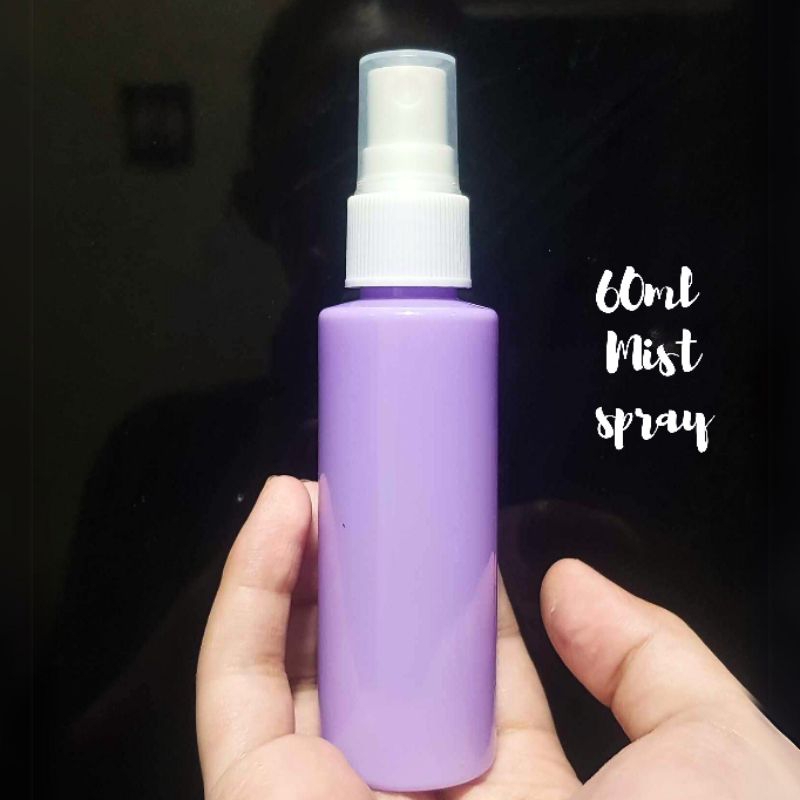 60ml spray colored plastic bottle (for alcohol facial mist cologne ...
