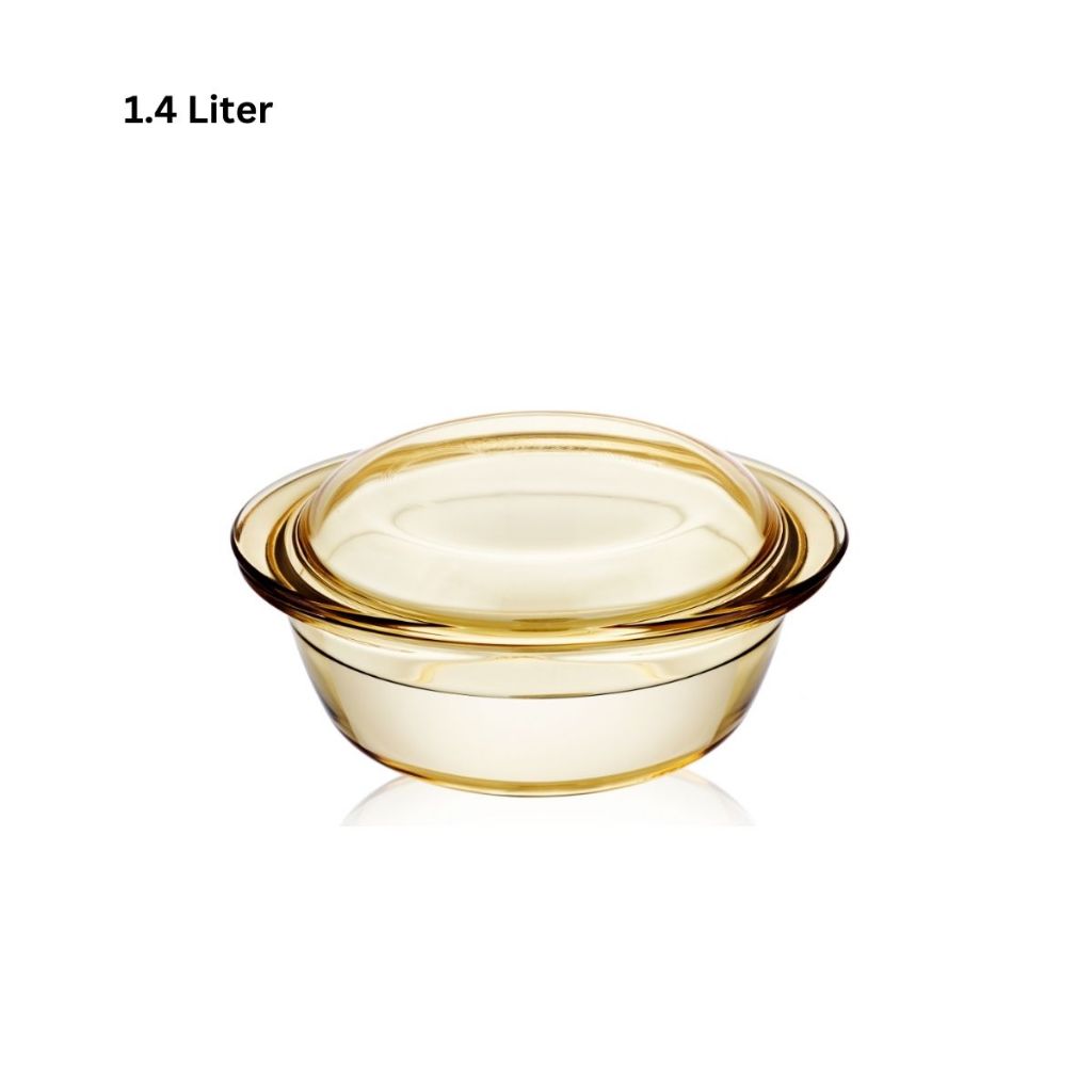 LOCAUPIN Borosilicate Glass Oven Safe Serving Casserole Dish Baking ...