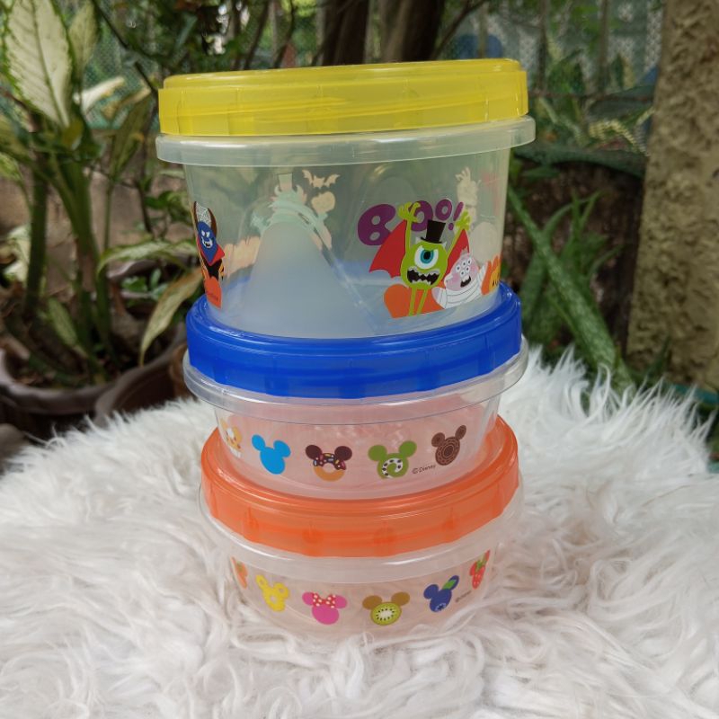 DISNEY Plastic Ware Food Storage SET | Shopee Philippines