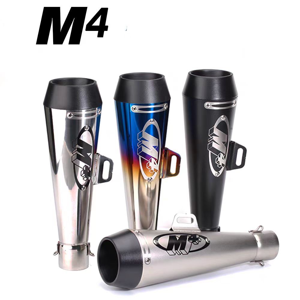 Universal M4 Exhaust Pipe Motorcycle Muffler Pipe Muffler Carbon ...