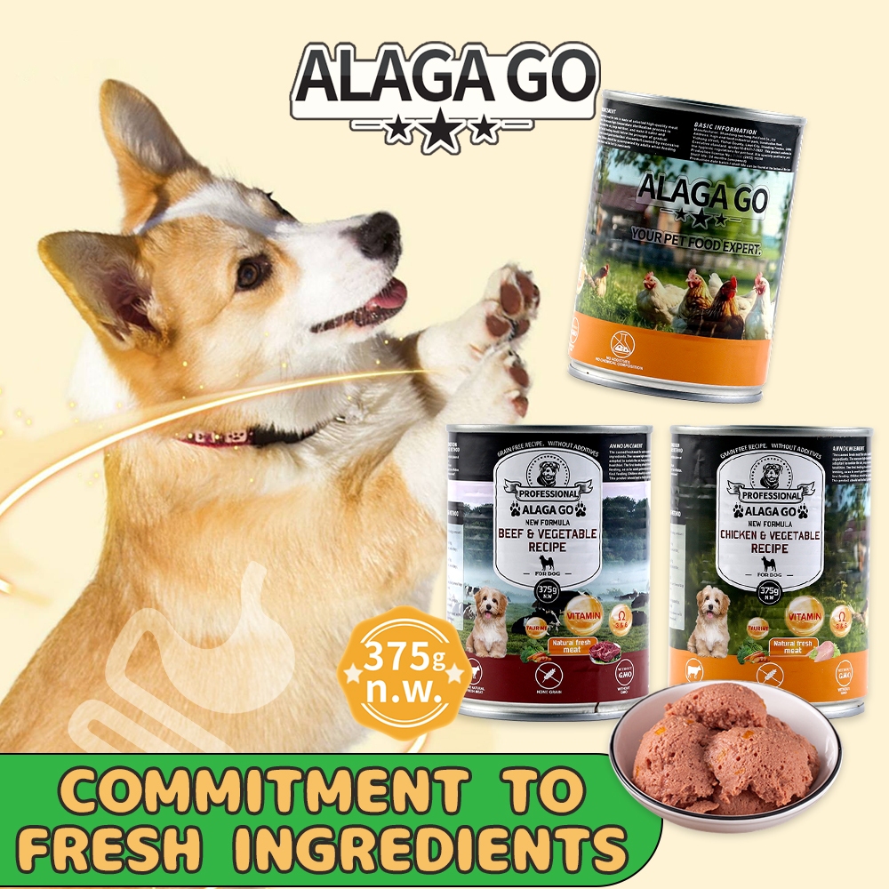 ALAGA GO 425g Dog food wet Universal Adult puppy Made with fresh ...