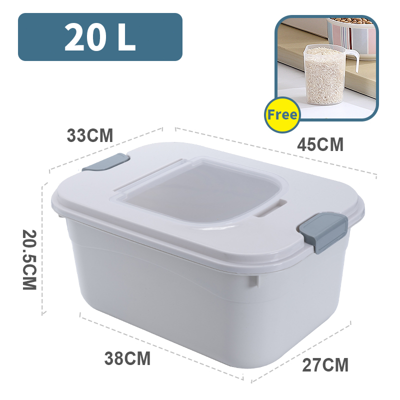 5-20kg Rice Storage Container Food Storage Containers with Lids ...
