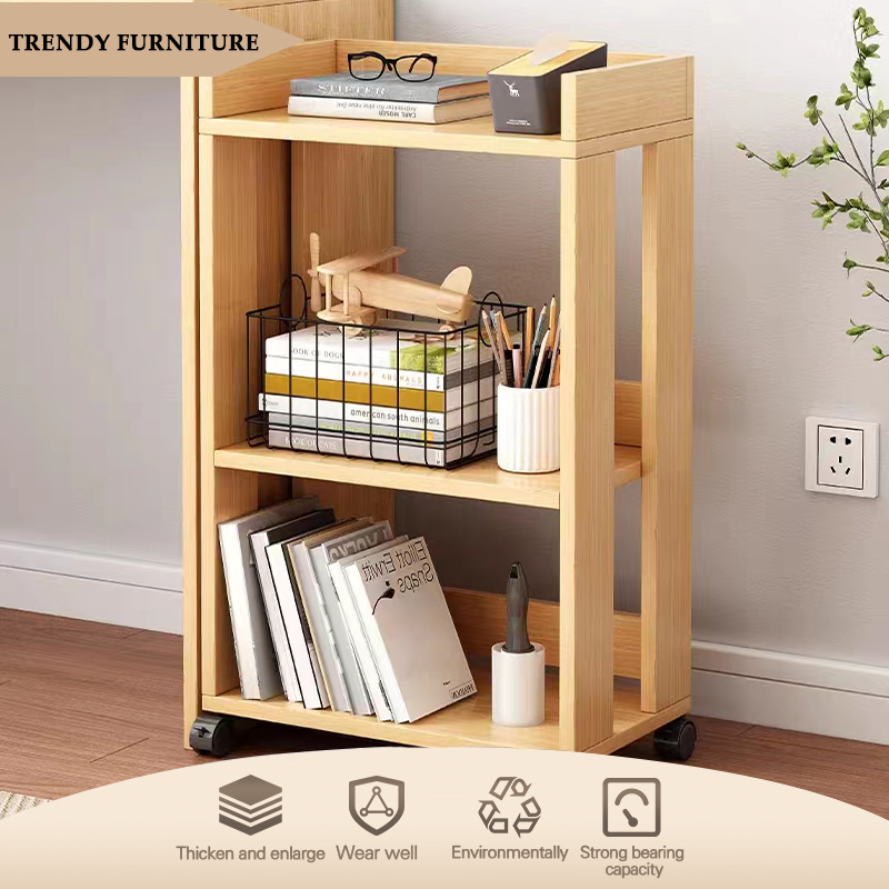 (COD) Multi functional sliding office bookshelf, storage rack, mobile ...