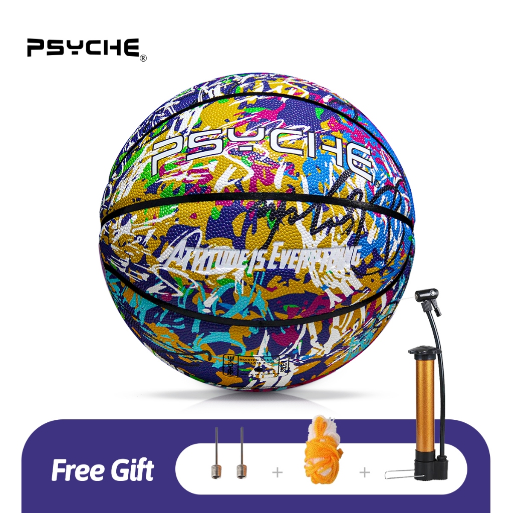 「Psyche」 Original Basketball Ball Size 7 PU Outdoor Indoor (with Free ...