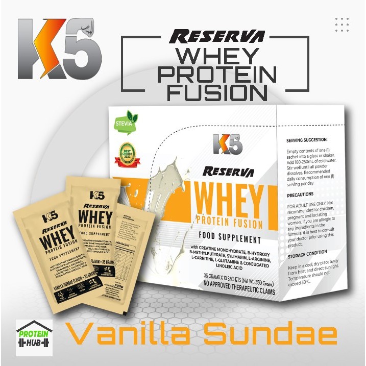 RESERVA WHEY PROTEIN vanilla SMALL 35grams (10 SERVINGS) | Shopee ...