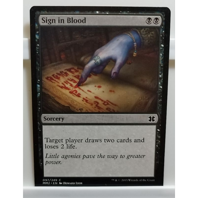 Sign in Blood (Magic the gathering) | Shopee Philippines